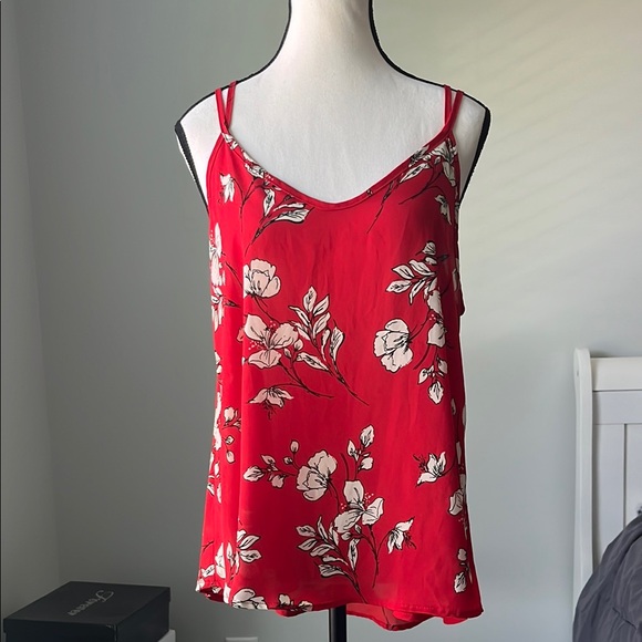 Sienna Sky | Tops | Sienna Sky Red Floral Tank Top | Poshmark